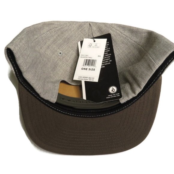 Volcom | Accessories | Volcom Quarter Twill Snapback Hat Baseball Cap ...
